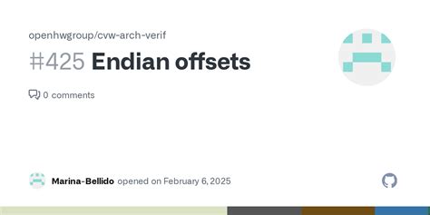 endian offsets · issue 425 · openhwgroup cvw arch verif · github