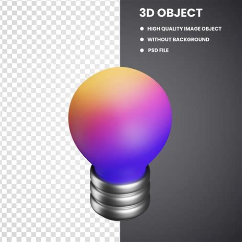 Premium Psd 3d Bulb
