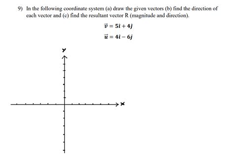 Solved In The Following Coordinate System A Draw The Chegg