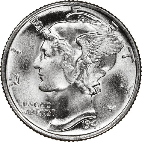 1941 Mercury Dime Value Guide