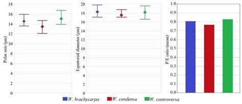 Graphical Comparison Of The Length Of Polar Axis P Equatorial Download Scientific Diagram
