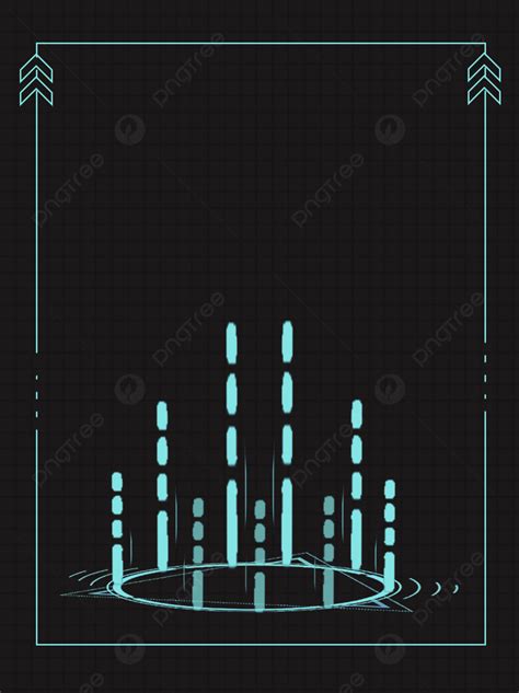 Vector Blue Tech Lines Black Grid Background Material Wallpaper Image For Free Download Pngtree