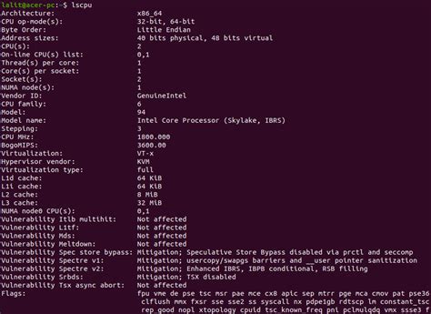 How To Display CPU Information In Linux
