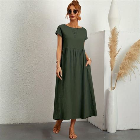 Ellie™ Andningsbar Linneklänning För Enkel Elegans Lindberg Stockholm