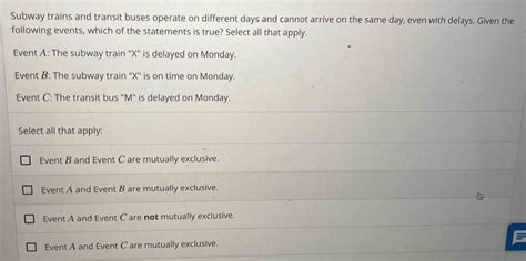 subway trains and transit buses operate on different days and cannot