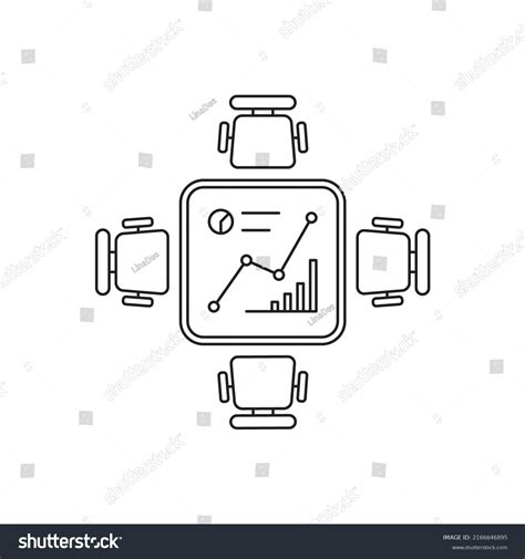 Linear Graph Increase On Thin Line Stock Vector Royalty Free Shutterstock