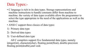 Constant Variables Data Types Pptx Programming Languages Computing