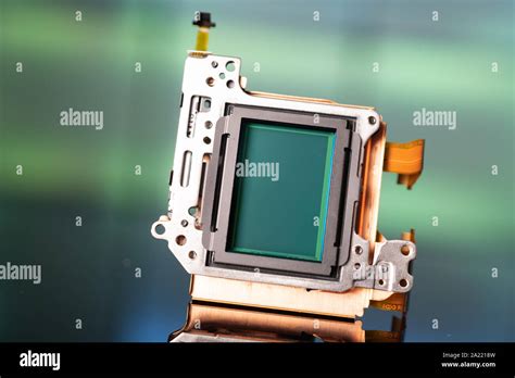 Modern CMOS Camera Image Sensor Digital Dslr Camera Cmos Sensor Removed From Camera Stock Photo