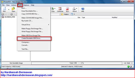 Tutorial Membuat Usb Flashdisk Menjadi Bootable Dengan Poweriso Hardiansah Dermawan