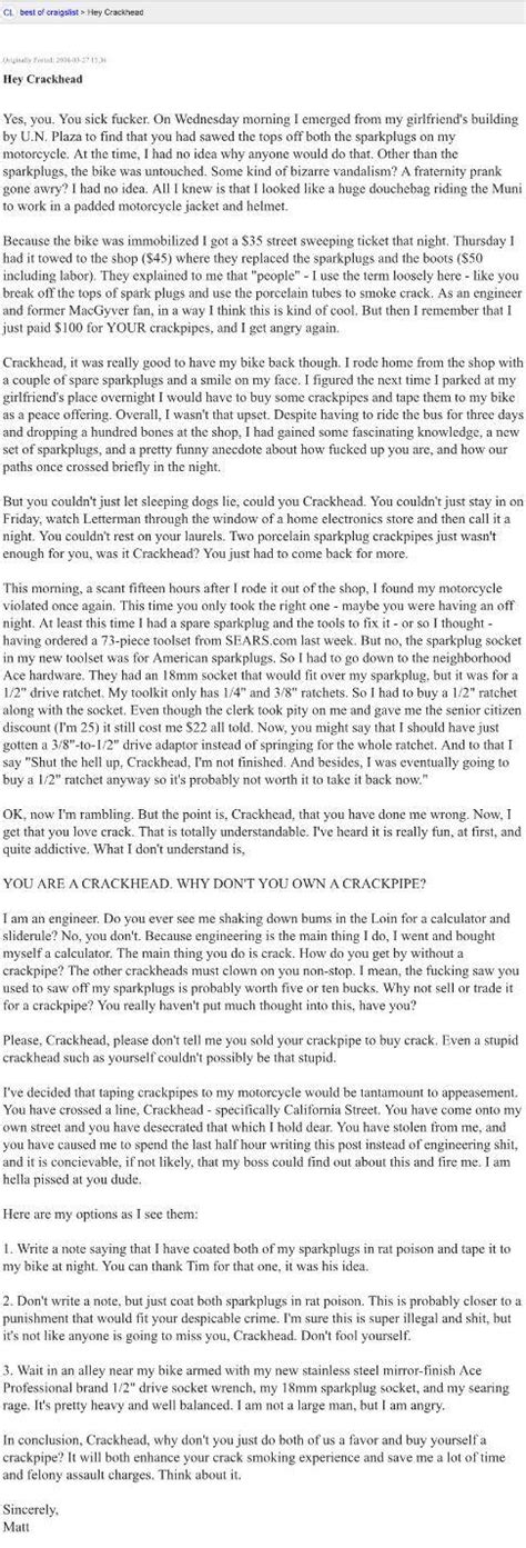 Hey Crackhead Scrolller