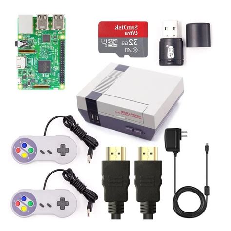 Complete Raspberry Pi 3 Retro Gaming Diy Kit With Raspberry Pi 3 Model B Power