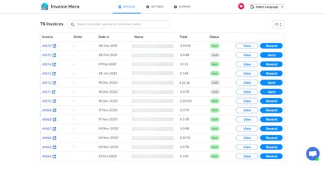 saas app store invoice hero pdf invoices app
