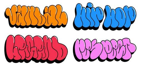 Graffiti Bubble Letters Vector Art Icons And Graphics For Free Download