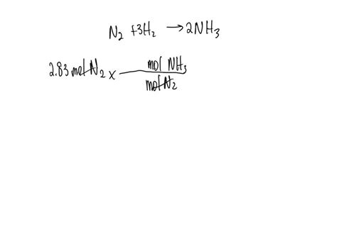 Solved How Many Grams Of Nh3 Can Be Made From 4 11 Mol Of H2 And Excess N2 G Nh3