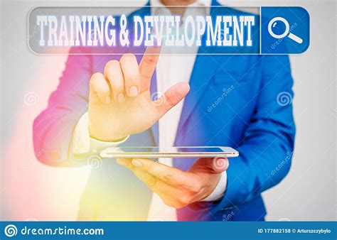 Conceptual Hand Writing Showing Training And Development Business Photo Text Learn Specific