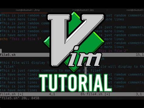 Vim Tutorial For Beginners YouTube