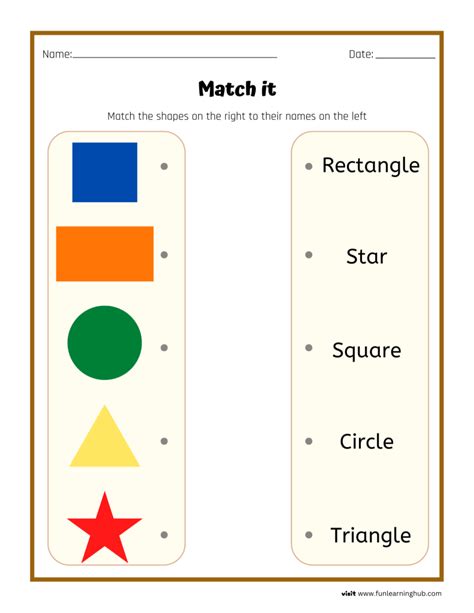 Shapes Matching Fun Learning Hub