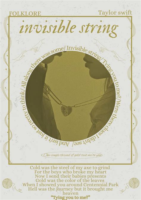 Invisible String Poster Para Impressão Poster Taylor Swift