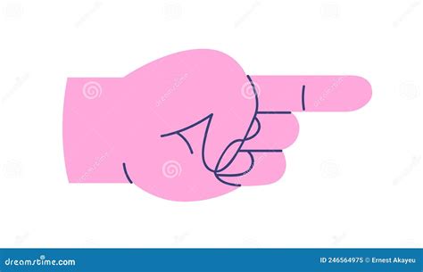 hand with index finger pointing aiming indicating right icon