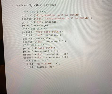 Solved 4 Given The Following Declarations Char Message
