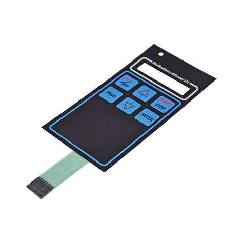 Push Button Membrane Keyboard Switch With LED Control Panel And Membrane Keypad