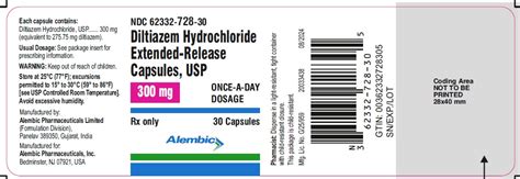 Diltiazem Package Insert Prescribing Information