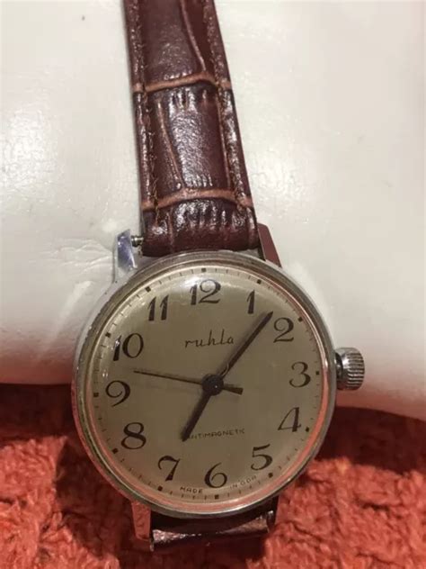 Ruhla Vintage 1960s Manual Wind Mens Wristwatch £2000 Picclick Uk