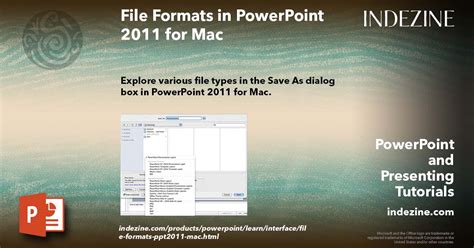 File Formats In Powerpoint 2011 For Mac