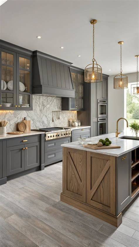 15 Stunning Grey And Brown Kitchen Designs Youll Adore