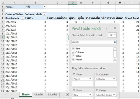 4 วิธีสร้าง Pivottable จากข้อมูลหลายตาราง เทพเอ็กเซล Thep Excel