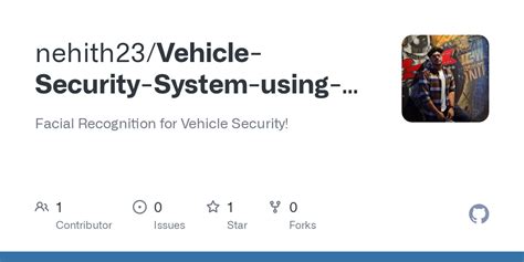 GitHub Nehith Vehicle Security System Using Facial Recognition This Is A Machine Learning