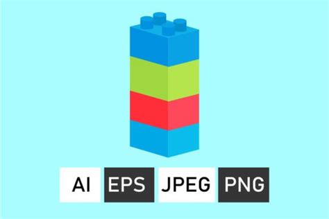 Colorful Legos Graphic By Adiwarna Studio · Creative Fabrica