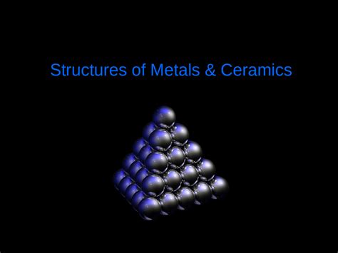 Material Engineering Lecture Structures Docsity