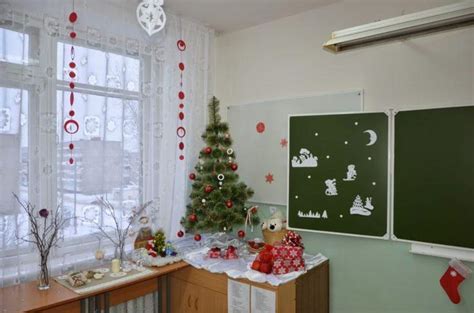 Как украсить школу и класс на Новый год 2024 70 фото идей Рождественские венки своими руками