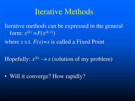 Ppt Iterative Methods And Qr Factorization Powerpoint Presentation