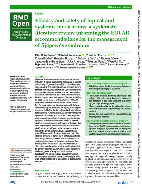 Pdf Efficacy And Safety Of Topical And Systemic Medications A Systematic Literature Review