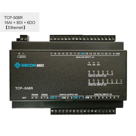 16ai 8di 6do Data Acquisition For Modbus Tcp Ethernet Module Tcp 508r Ethernet