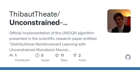 Github Thibauttheateunconstrained Monotonic Deep Q Network Algorithm Official Implementation