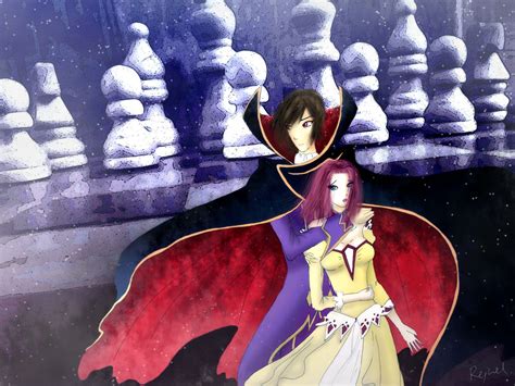 Code Geass Kallen X Lelouch Art Trade By Rachel Chen On Deviantart