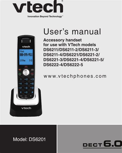 Vtech Dect 6 0 Ds6201 Users Manual