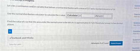 solved let x ﻿be a continuous random variable that follows a