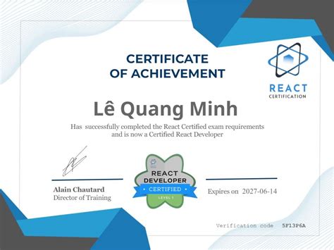 React Certification On Linkedin Reactcertification Reactjs Vietnam