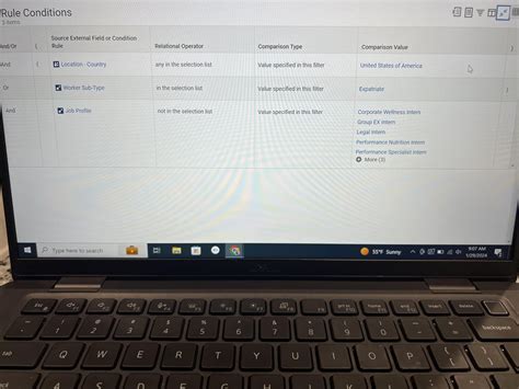 Condition Rule For Hire Bp Rworkday
