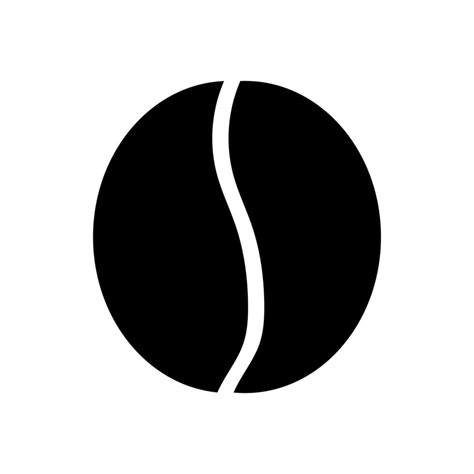 A Black And White Logo Of A Coffee Bean 56870397 Vector Art At Vecteezy