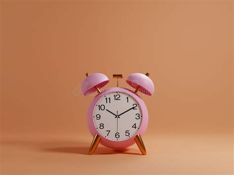 3d Render Of A Clock And Timestamp Without Numbers Isolated On A White Background Stock
