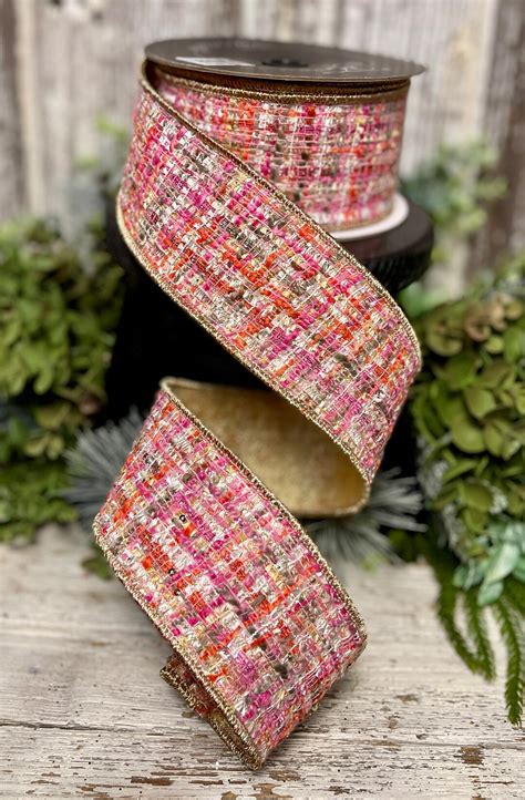 10 Yd Ribbon For Wreath Farrisilk Ribbon Wired Ribbon Multi Color