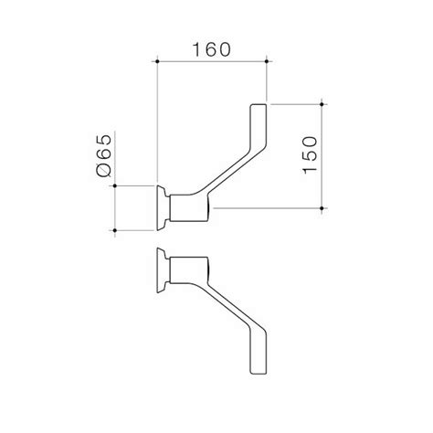 G Series Lever Wall Tap Assembly Lead Free Chrome