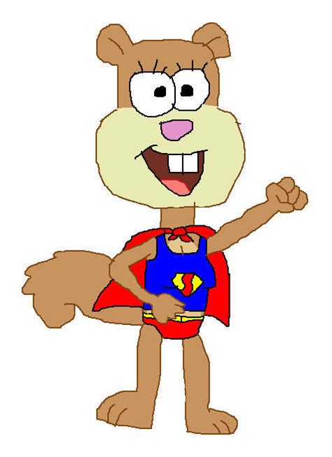 Rq Sandy Cheeks In Supergirl Underoos By Darwinfan2000 On Deviantart