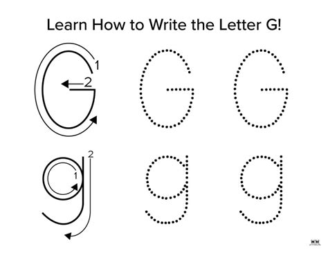 Letter G Worksheets Free Printables Printabulk