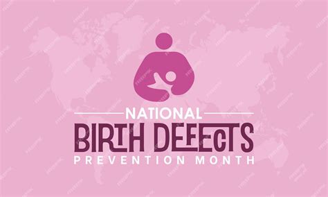 Premium Vector National Birth Defects Prevention Month Vector